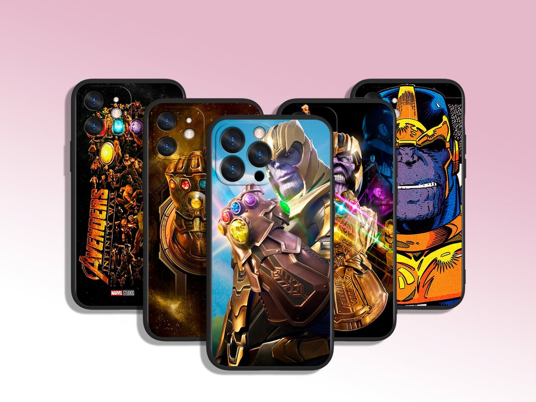 Superhero Thanos Gloves Art Phone Case for iPhone 7 8 11 12 13 14 15 XS ...