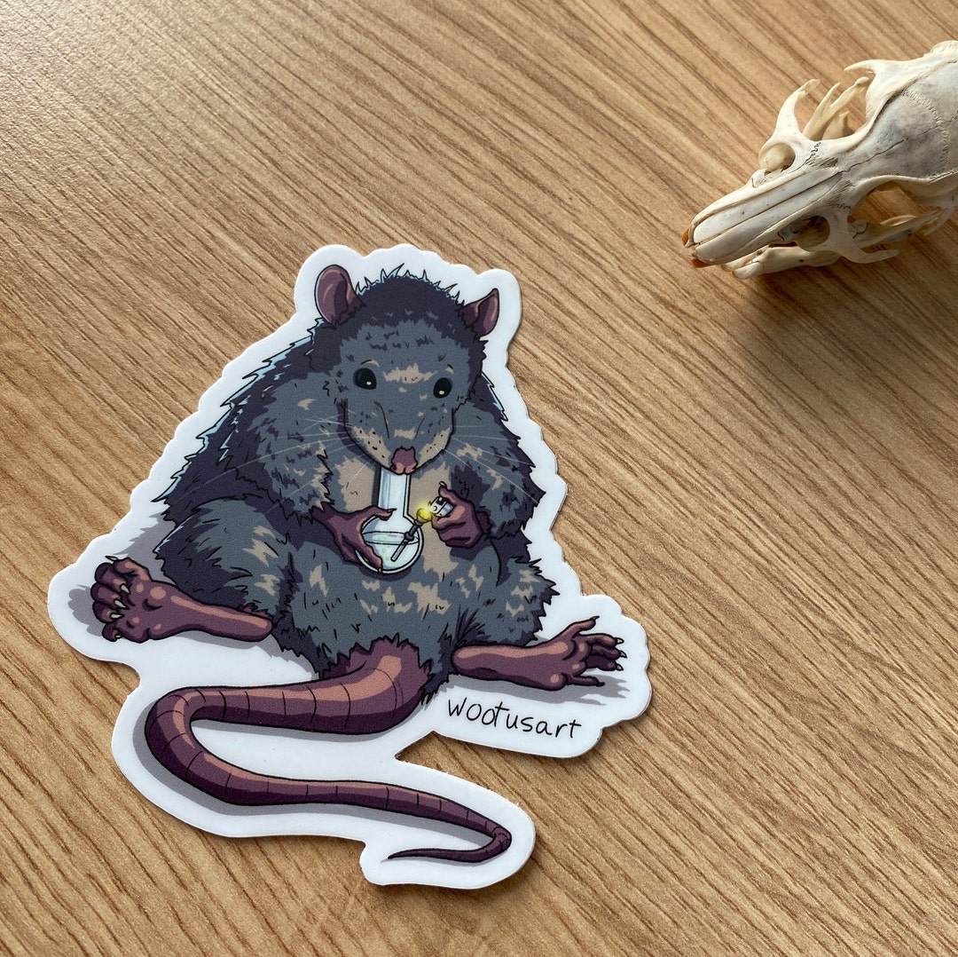 Stoner Rat Sticker - Etsy