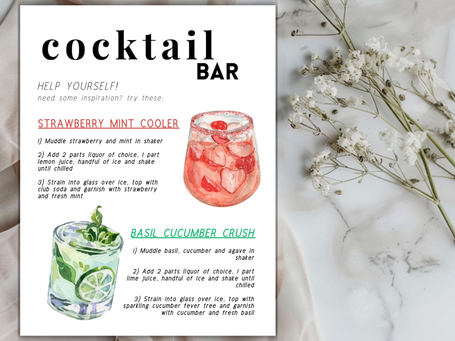 DIY Cocktail Bar Sign Make Your Own Cocktail Bar Sign Template Drink ...