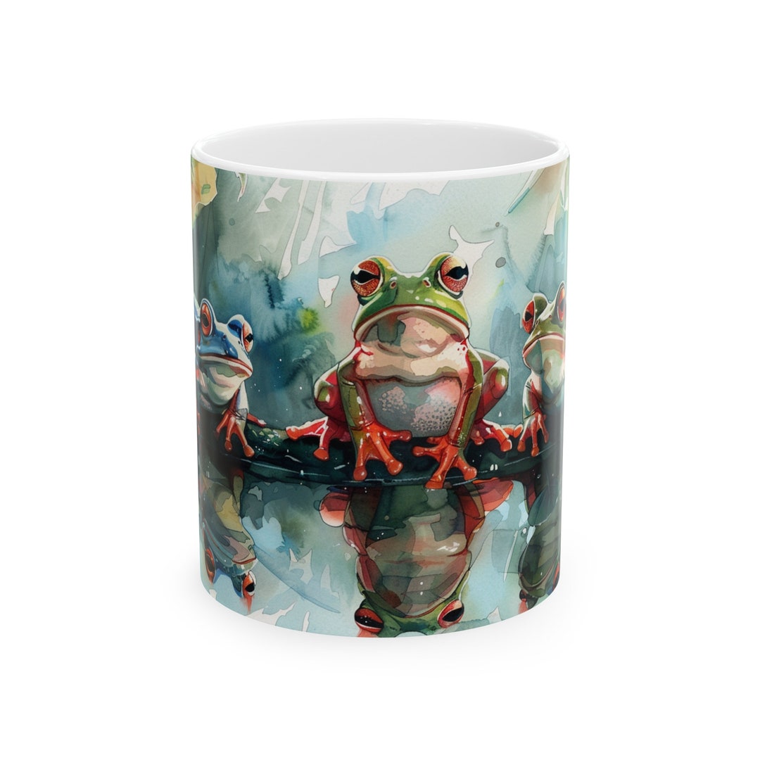 Fantasy Frogs Coffee Mug, Legendary Frogs Mug, Frog Coffee Mug, Cool ...
