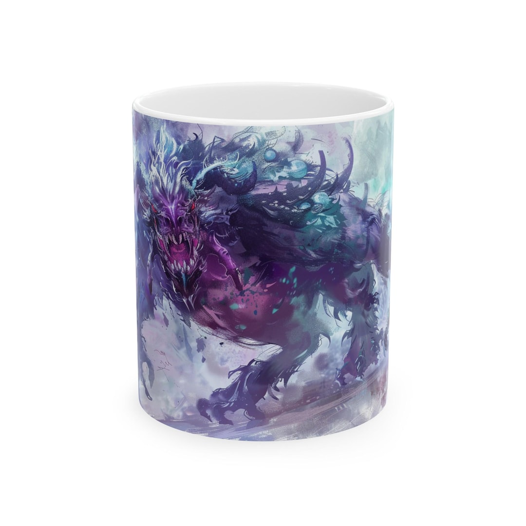 Purple Monster Coffee Mug, Legendary Purple Monster Mug, Fantasy ...