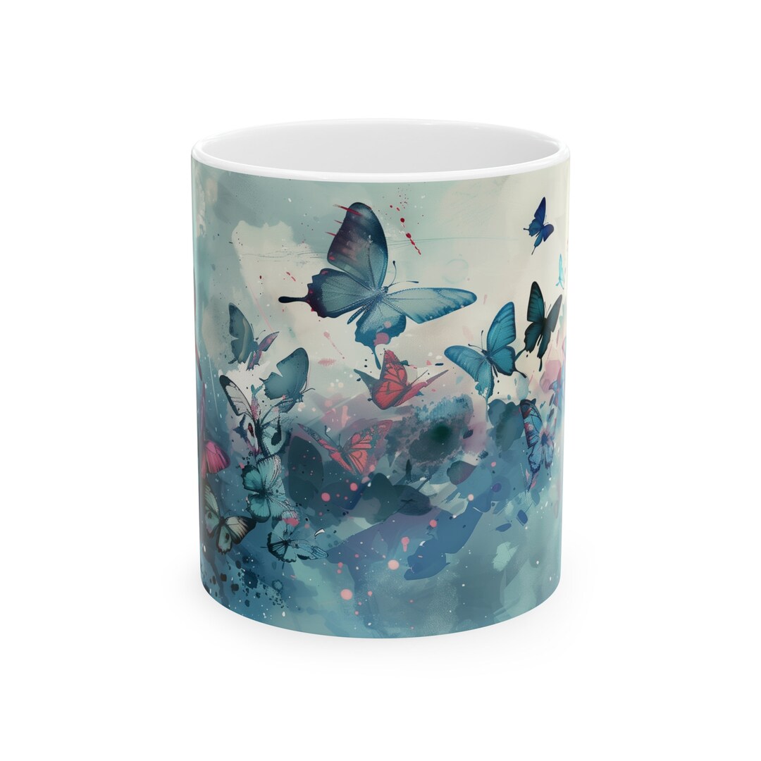 Butterfly Coffee Mug, Fantasy Butterfly Coffee Mug, Fantasy Butterfly ...