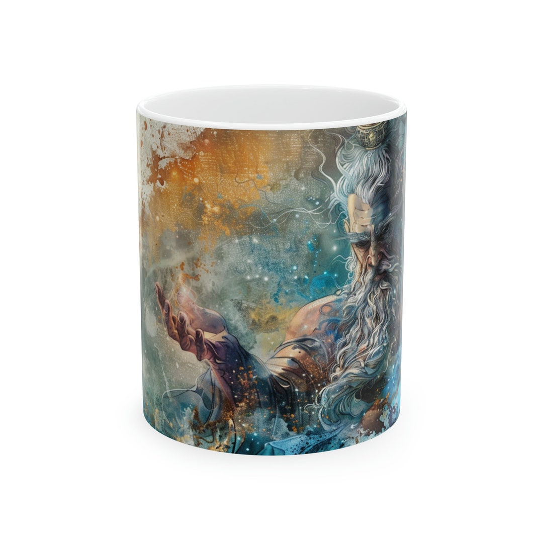 Sorcerer Coffee Mug, Fantasy Sorcerer Coffee Mug, Cool Mug, Fantasy Mug ...