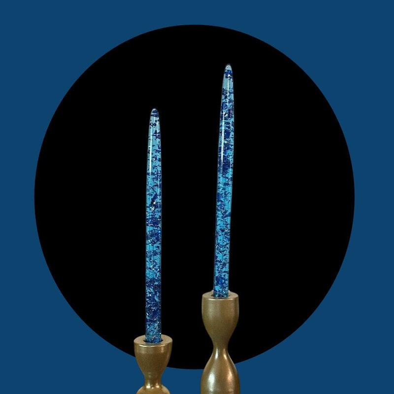Lucite Taper Candles - Etsy