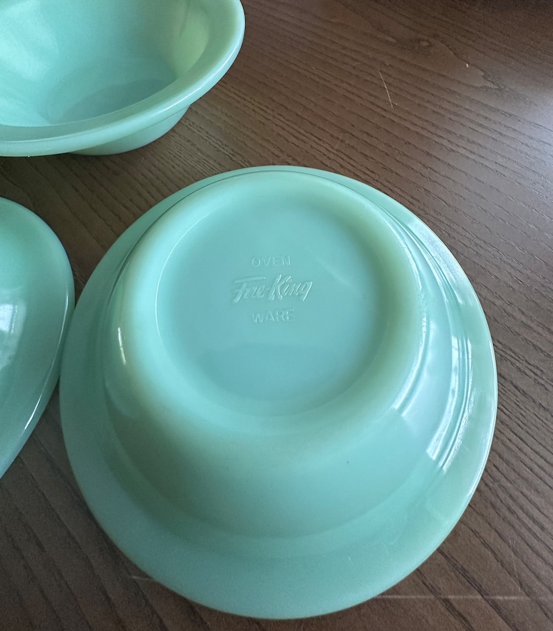 Fire King Jadeite Restaurant Ware 6" Flat Rimmed Soup Bowl - Jadeite ...