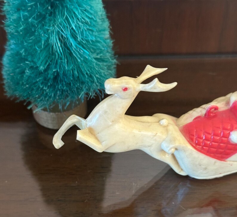 Rosbro Santa Claus Candy Holder, Santa and Reindeer, Toy, Candy ...