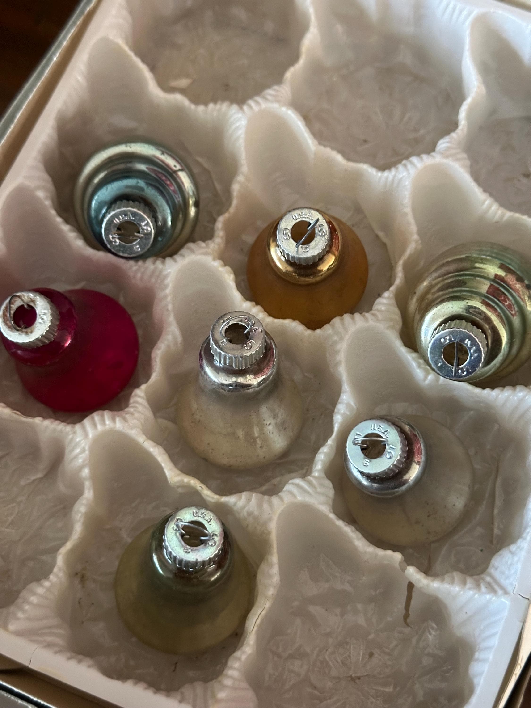 Shiny Brite 5 Cent Cap Ornament - Your Choice - Vintage Shiny Brites ...