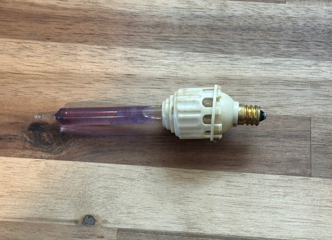 HTF Vintage Paramount Oil C6 Lilac White Base Bubble Light Tested and ...