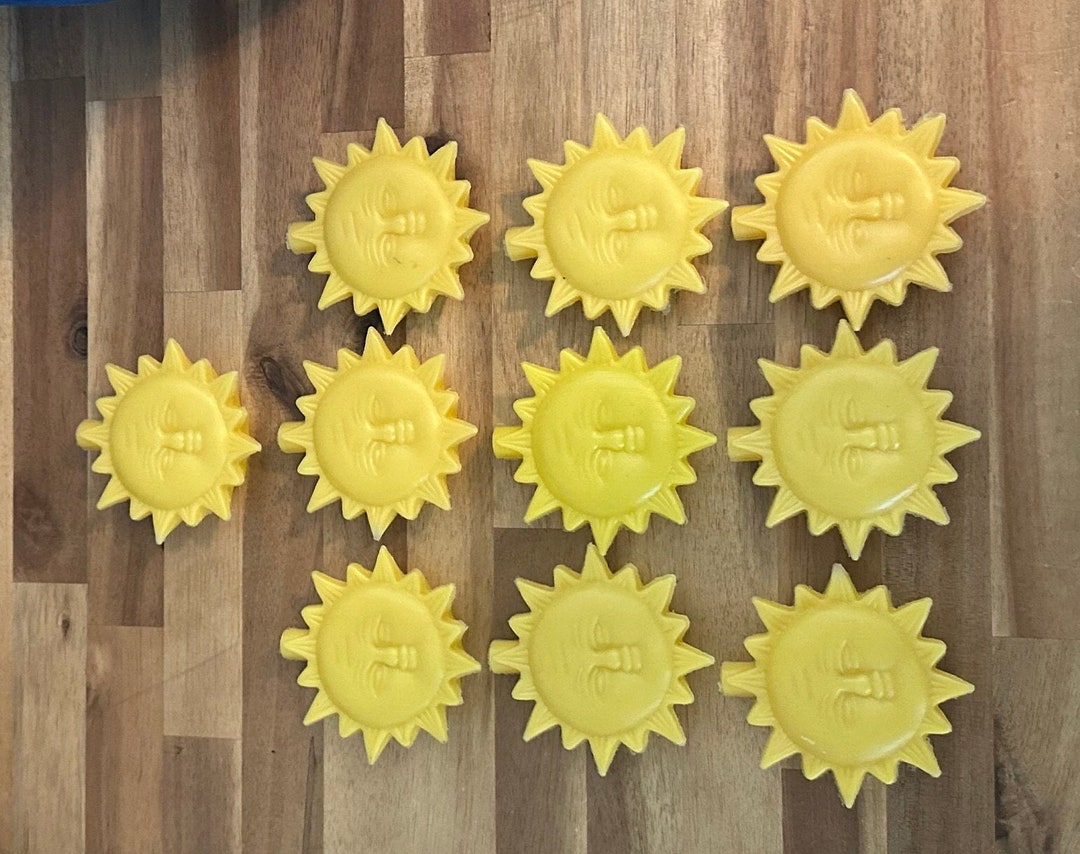 Vintage Set of 10 Sun Face String Light Covers - Etsy