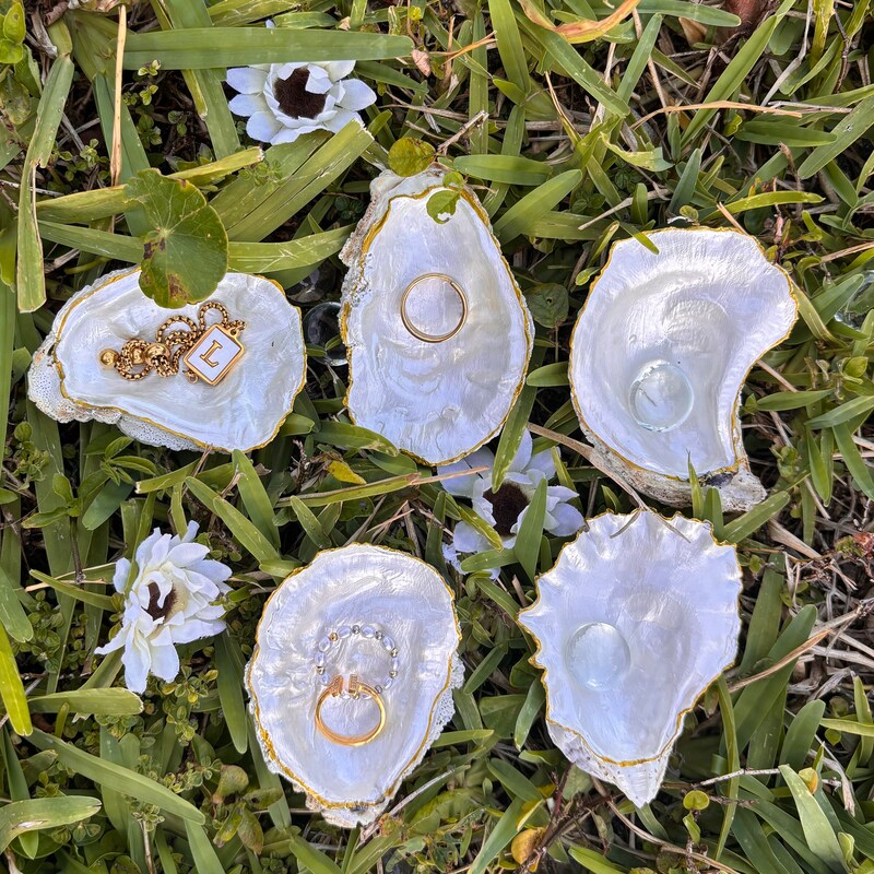 Oyster Jewelry Dish - Etsy