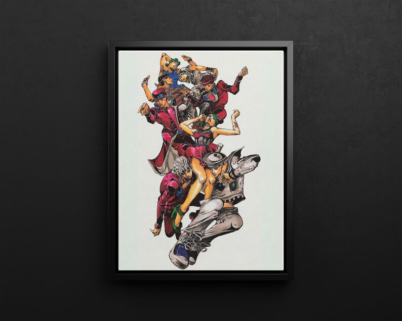 Jojo Family Canvas Jojo Bizarre Artistic Wallpaper Jotaro Anime Wall ...