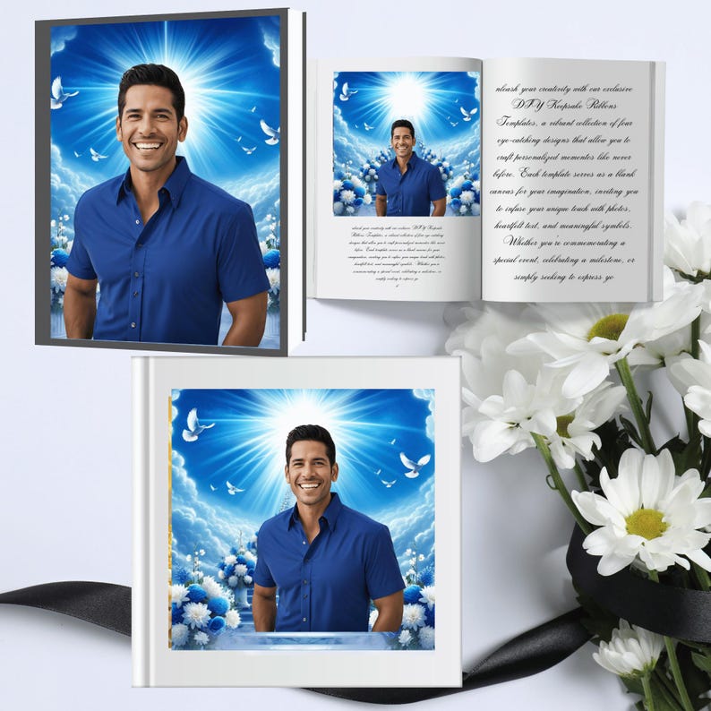Blue Memorial Funeral PNG Design: Keepsake T-shirt Image (digital ...