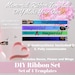 DIY Memorial Ribbon Template: Customizable Keepsake (PNG Digital ...
