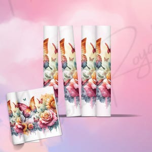 Journal Cover Flowers PNG Printable Journal Digital Butterfly 11x8.5 ...