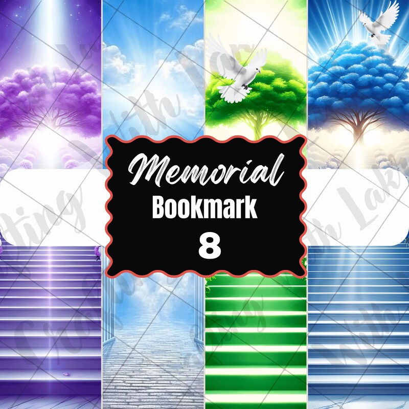Memorial Bookmark - Etsy