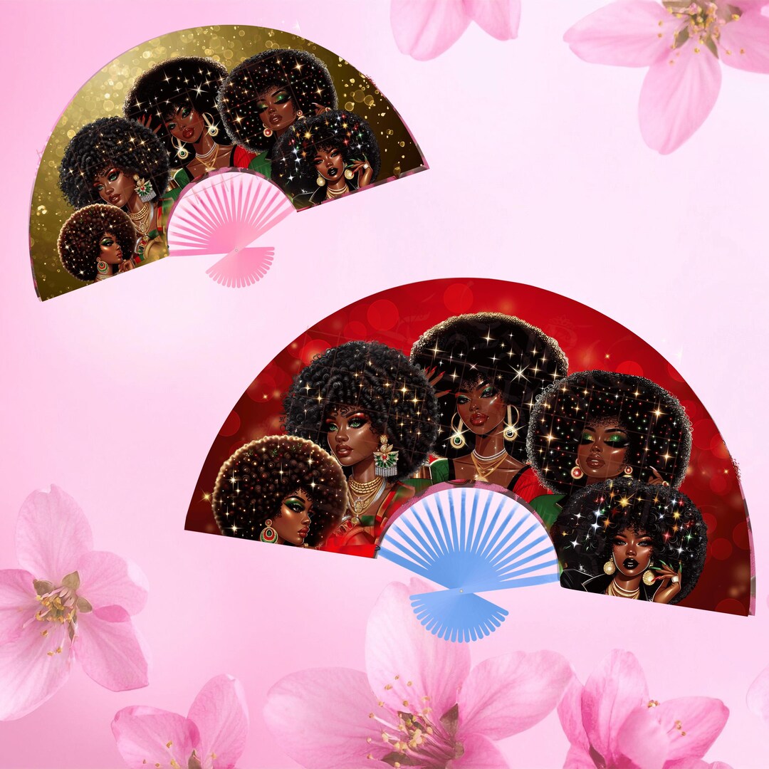 Black History Image, Juneteenth Fan Image: Folding Fan Template PNG - Etsy