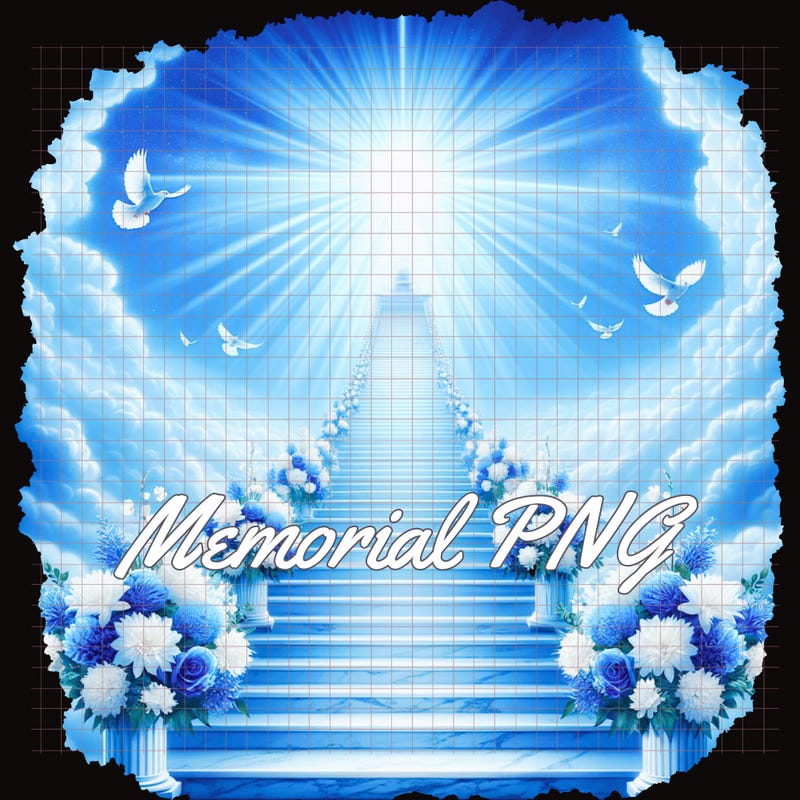 Blue Funeral Background - Etsy