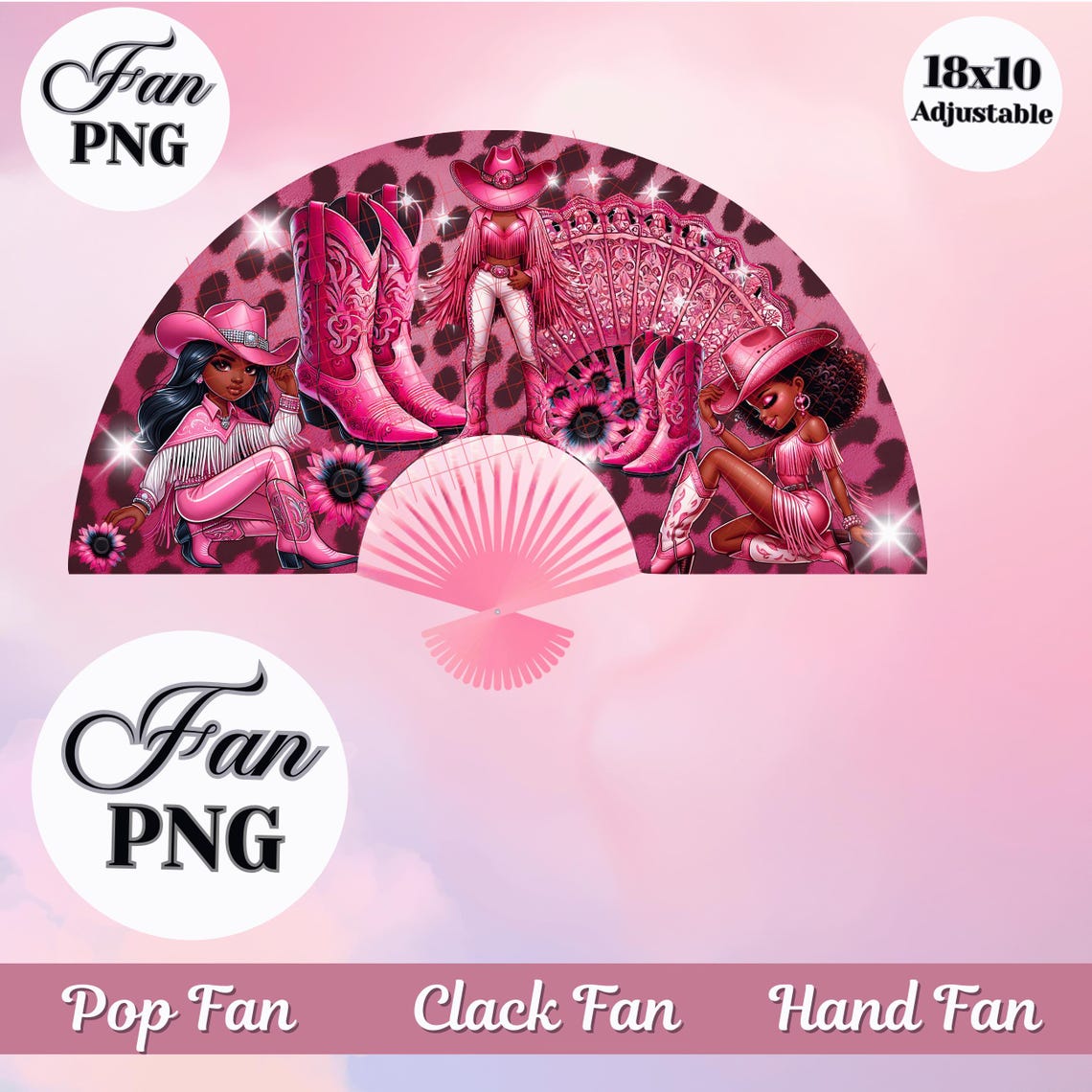 Clack Fan Hand Fan PNG Pop Fan Design Folding Fan Template Cowgirl Art ...