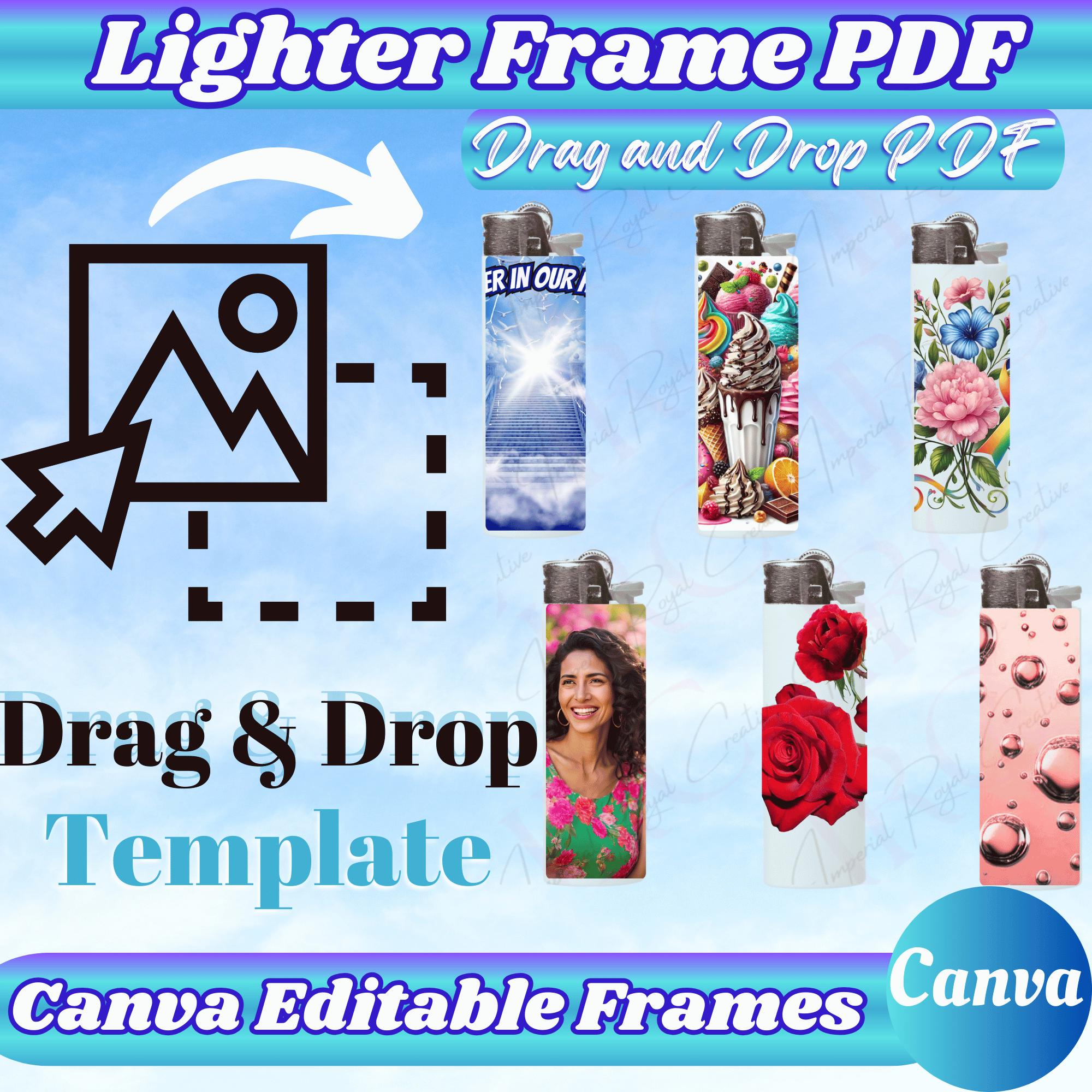 Canva Lighter Template Lighter Frame Drag and Drop PDF Mock up Template ...