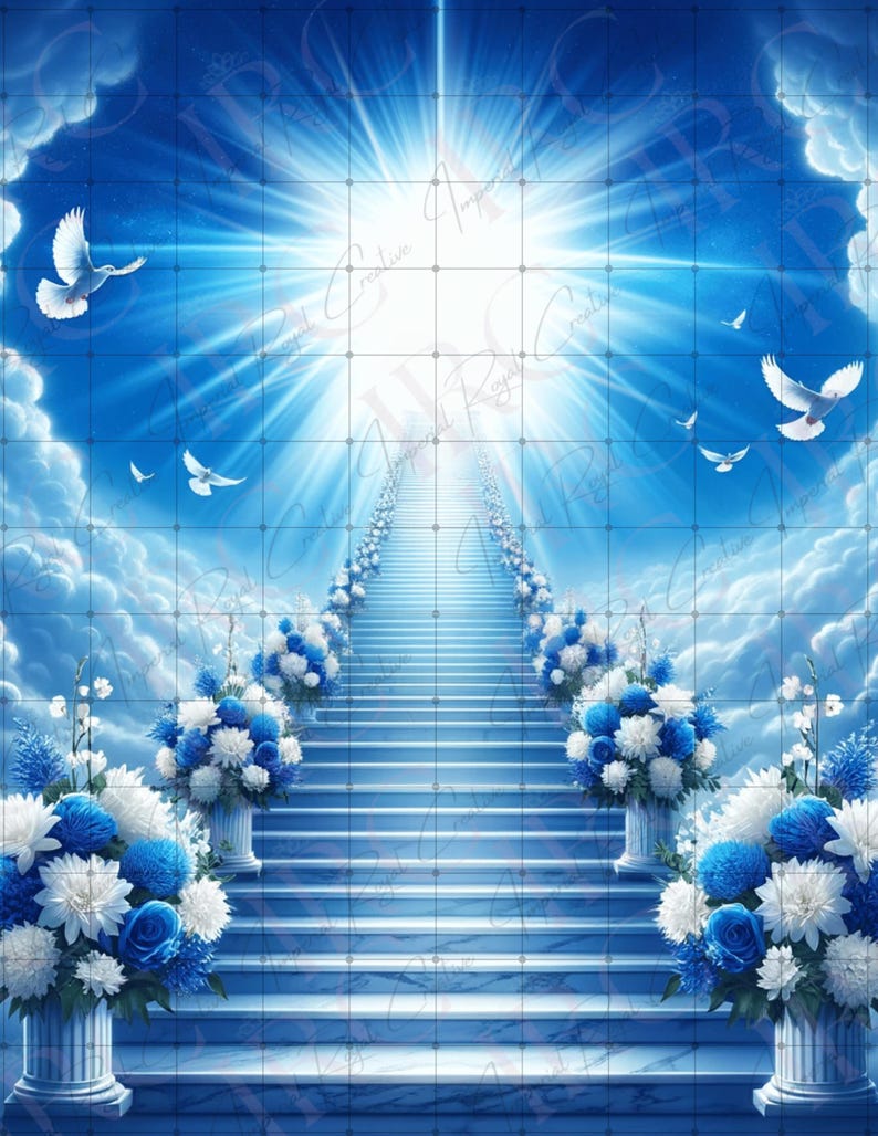 Blue Memorial Funeral PNG Design: Keepsake T-shirt Image (digital ...