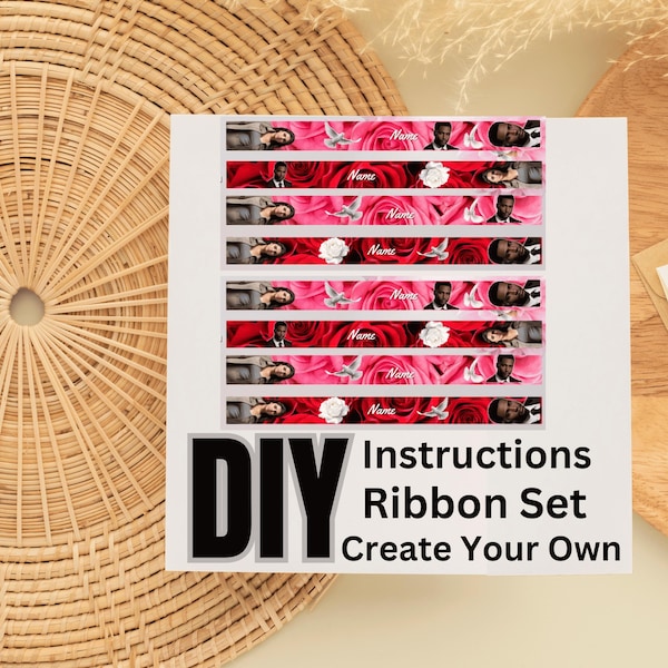 Ribbon Flower Template - Etsy