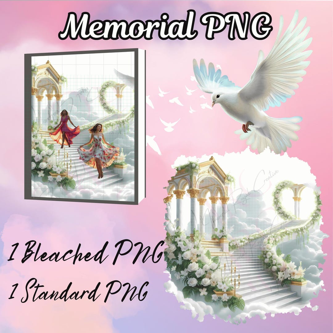Memorial Service PNG Template: Customizable Funeral Design (digital ...