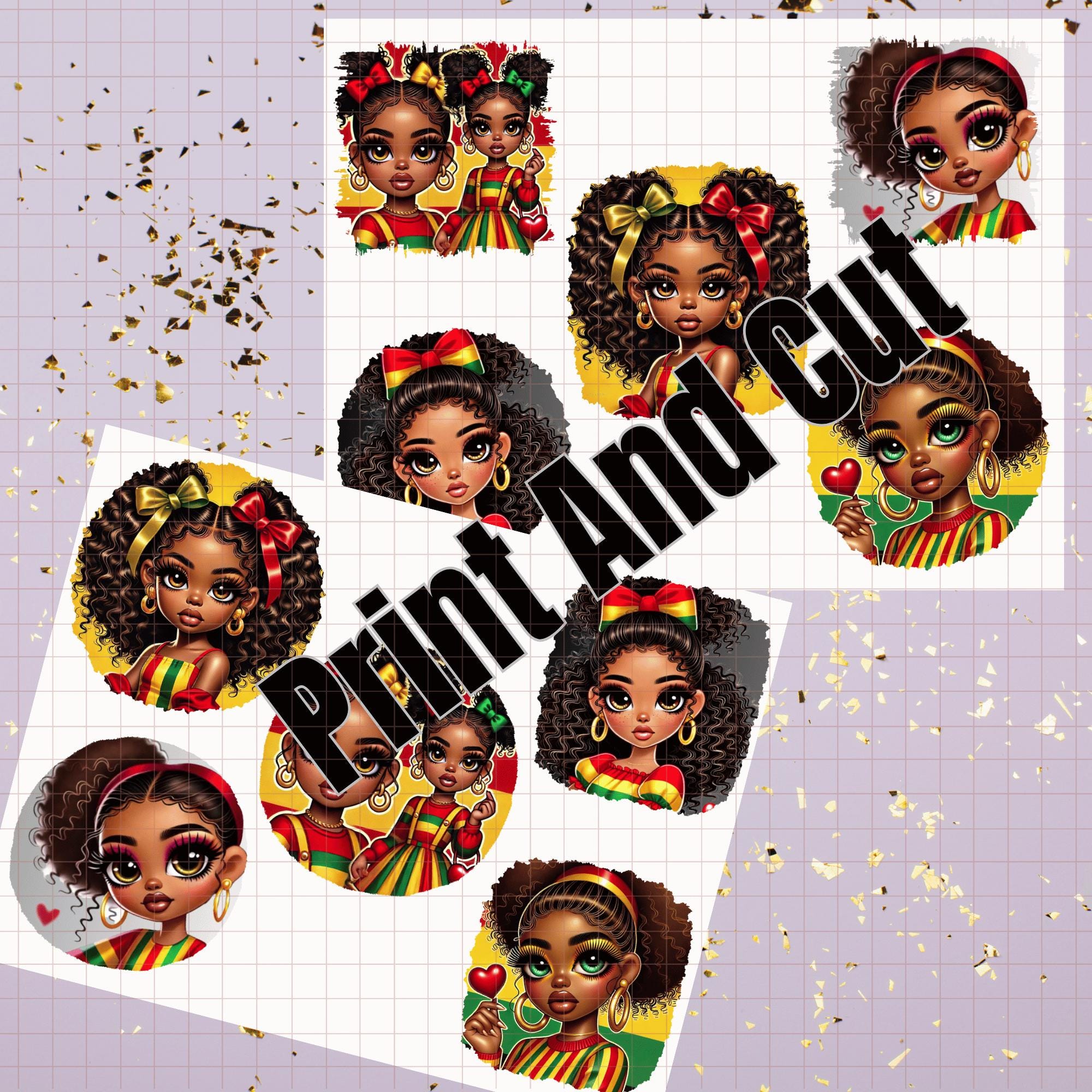 Black History Stickers PNG Image Black History Clip Art Design ...