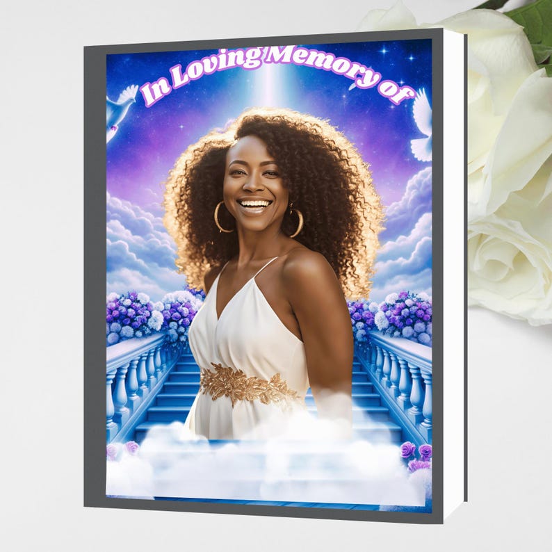 Memorial Service PNG Design: Customizable Funeral Keepsake (digital ...