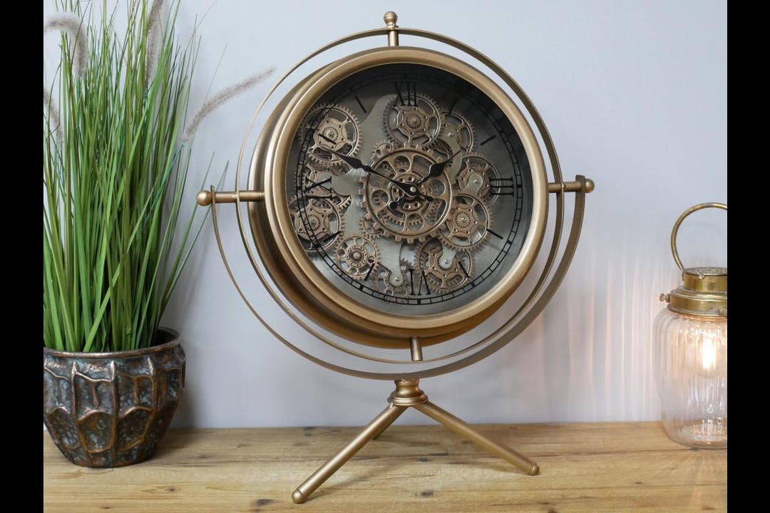 Copper Steampunk Table Clock - Etsy