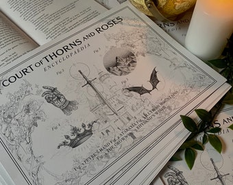 Printable Posters Set | A Court of Thorns and Roses Wall Art | 5 Unique ...