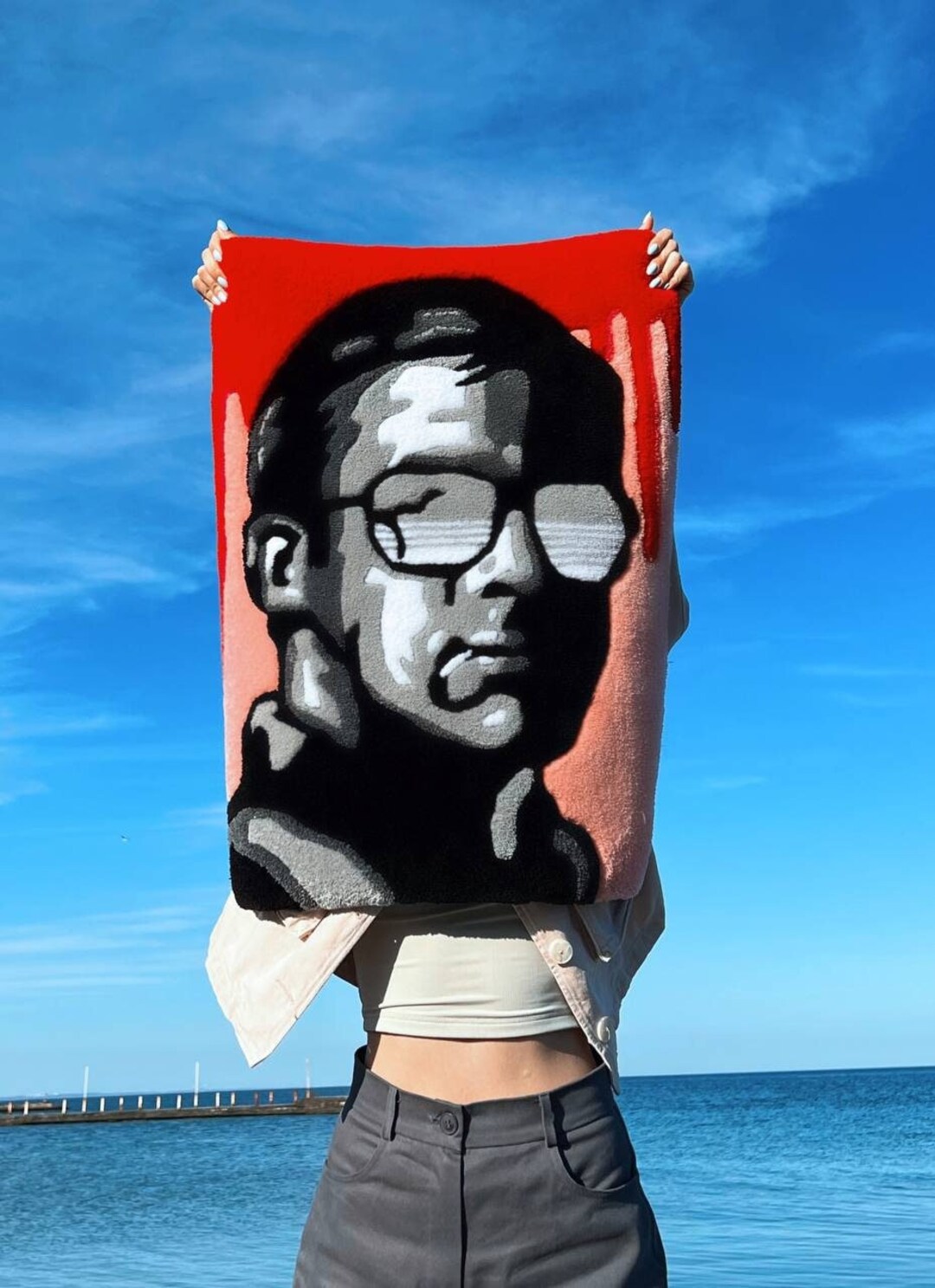 Actor Custom Rug, Tufted Character Rug, Modern Rug, Fan Gift, Aesthetic ...