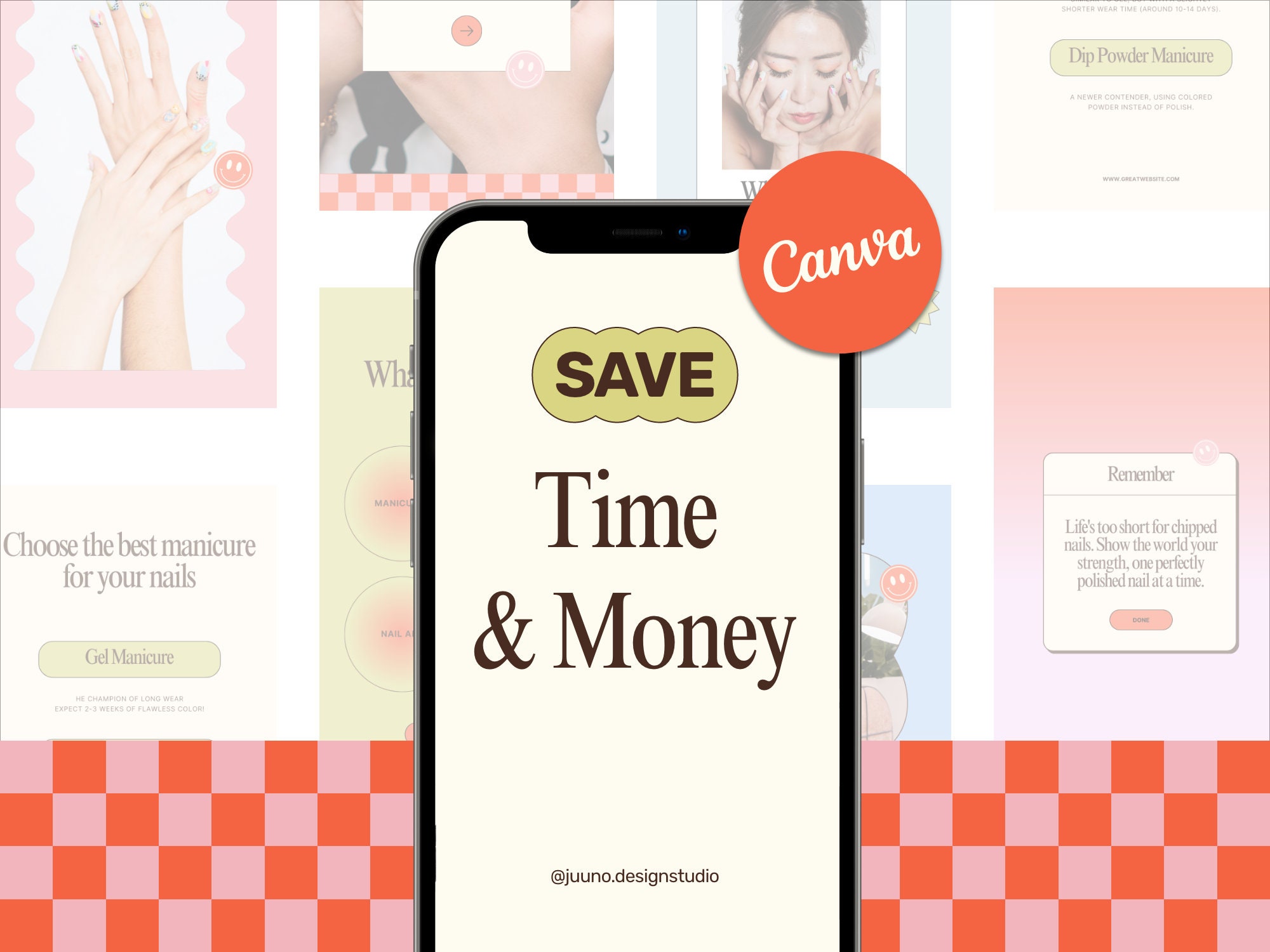 Playful & Aesthetic Canva Templates for Nail Salon: Boost Your ...