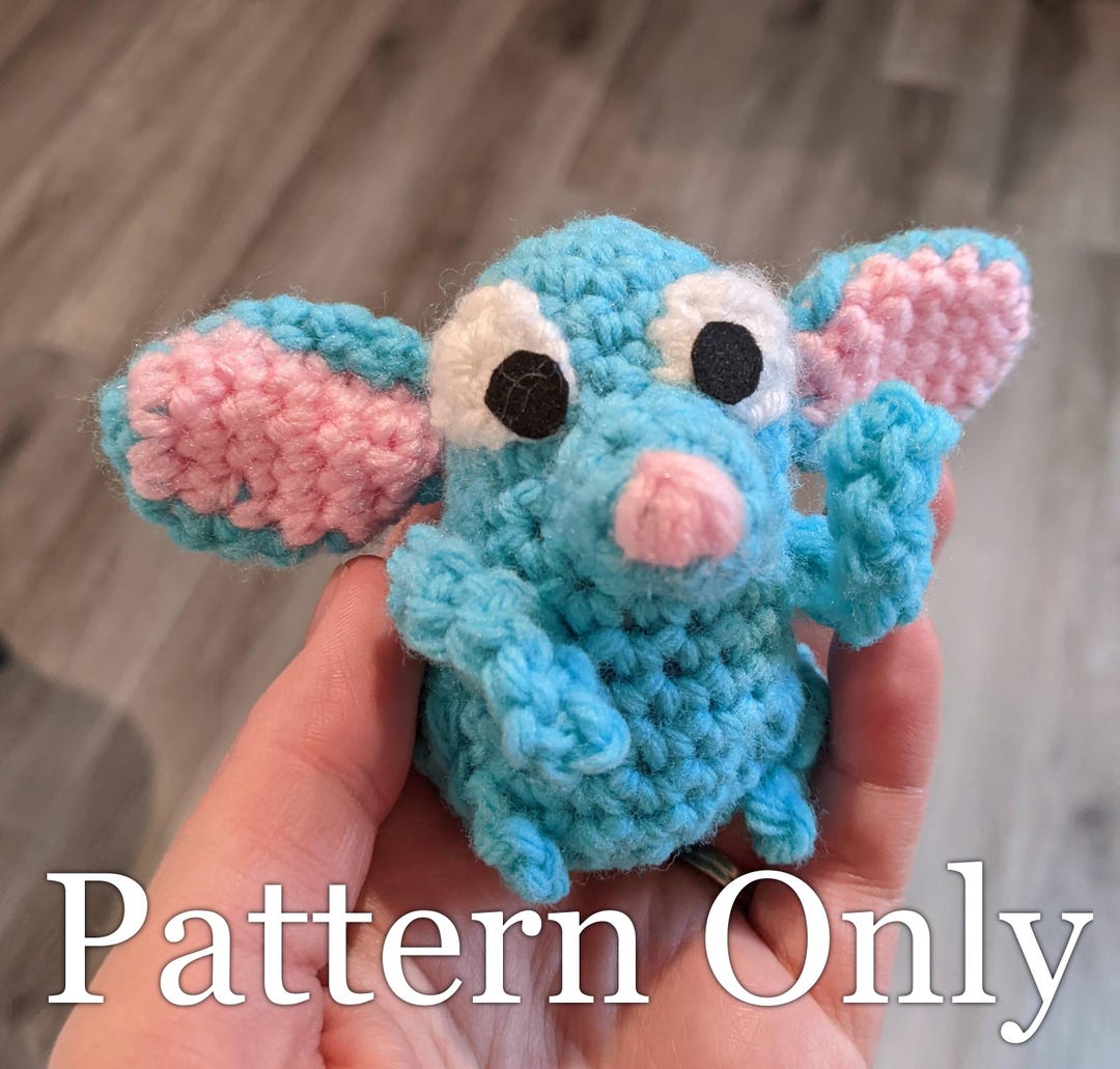 Tutter the Mouse Crochet **PATTERN ONLY** - Etsy