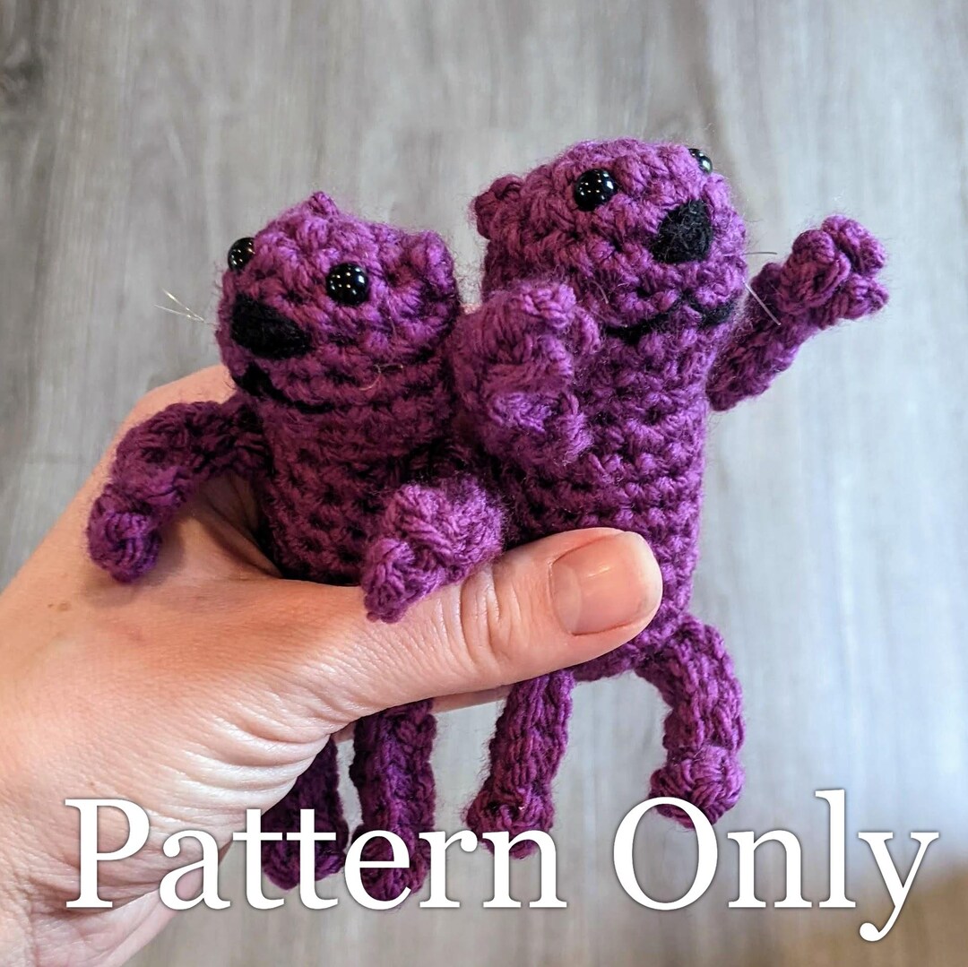 Pip and Pop the Otters Crochet **PATTERN ONLY** - Etsy