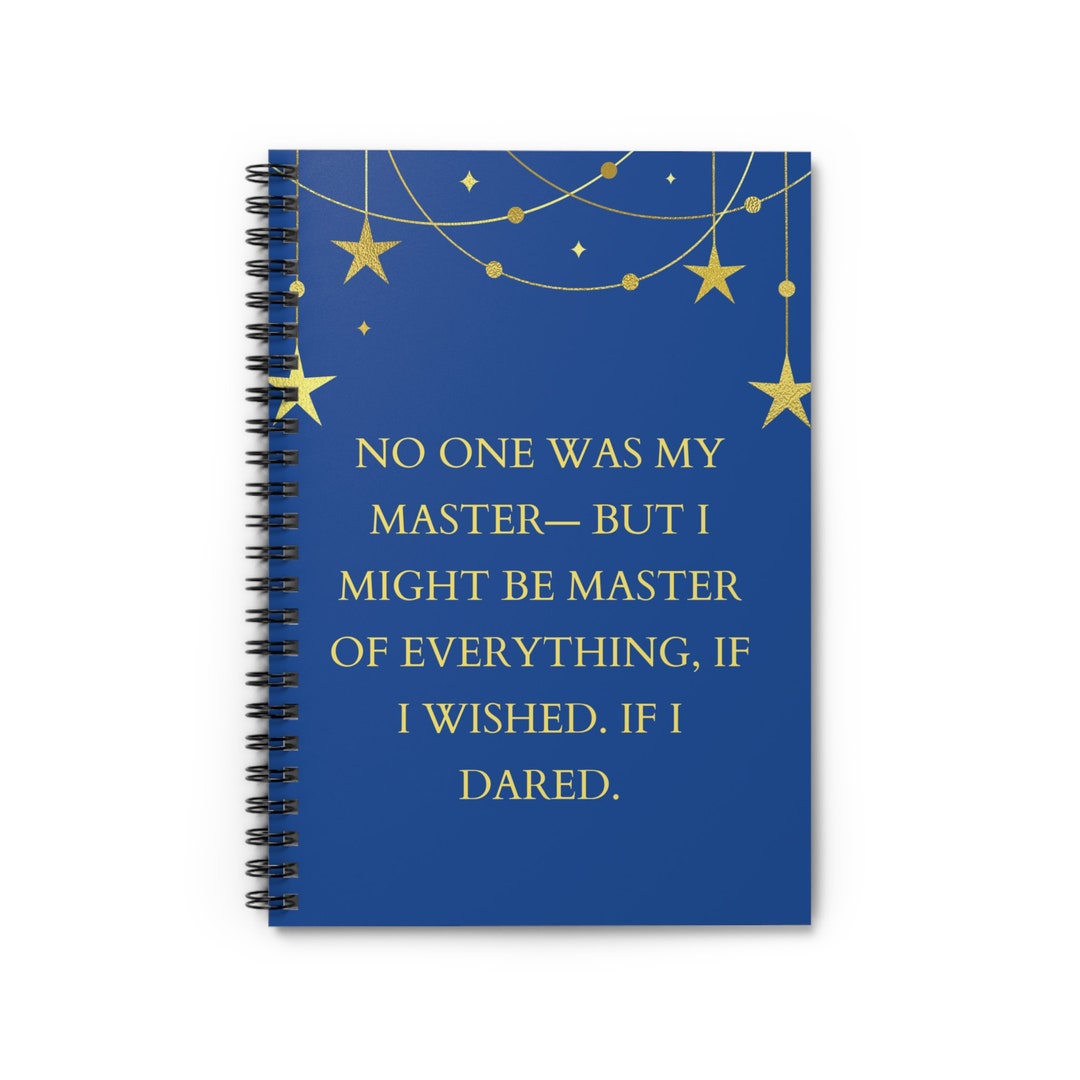 A Court of Mist and Fury Notebook No One Was My Master - Etsy