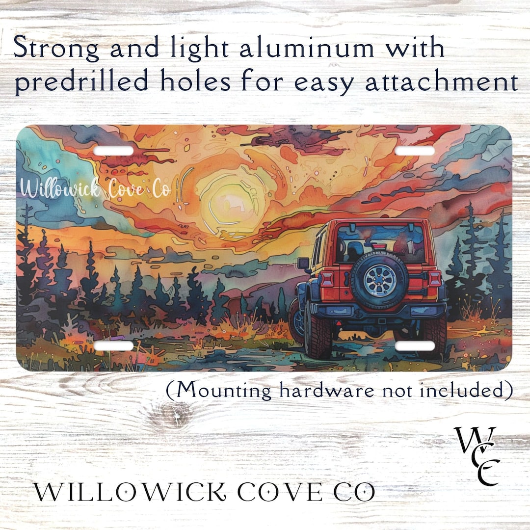 Offroad Lover License Plate for Outdoor Lover License Plate for Nature ...