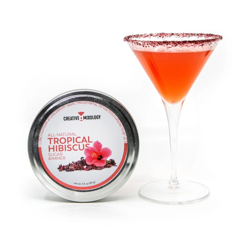All-natural Tropical Hibiscus Sugar Cocktail Rimmer 3.5 Oz Tins - Etsy