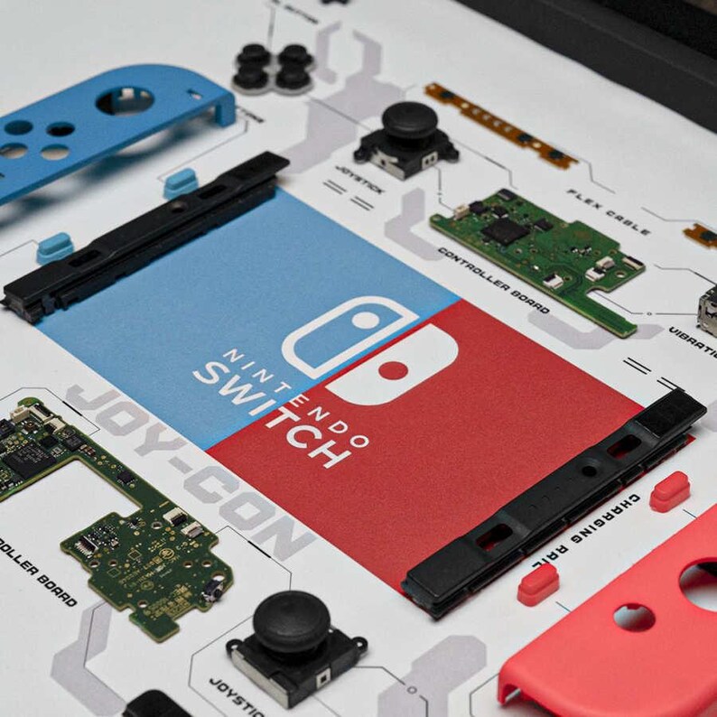 Nintendo Switch JOY-CON Teardown Digital Template - Etsy
