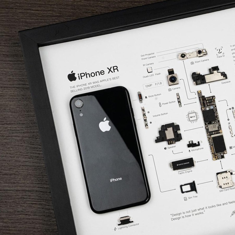 Apple iPhone XR Teardown Digital Template - Etsy