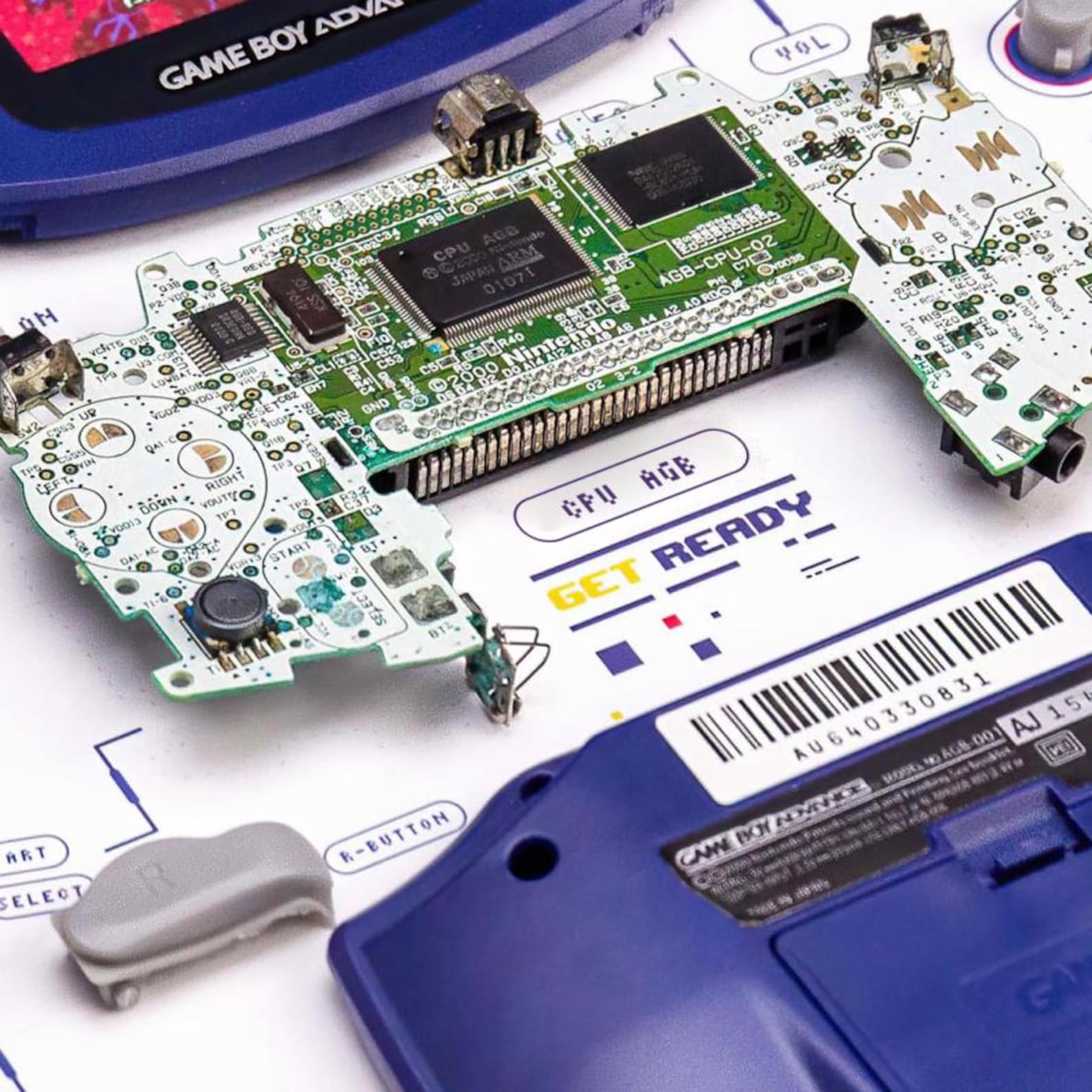 Nintendo Game Boy Advance Teardown Digital Template - Etsy