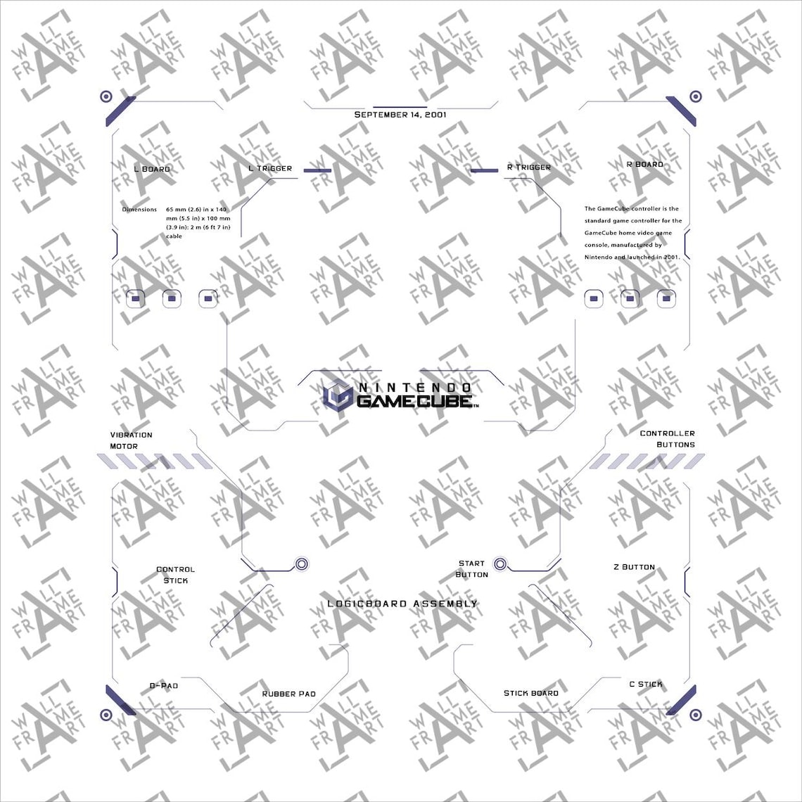 Nintendo Gamecube Teardown Digital Template - Etsy