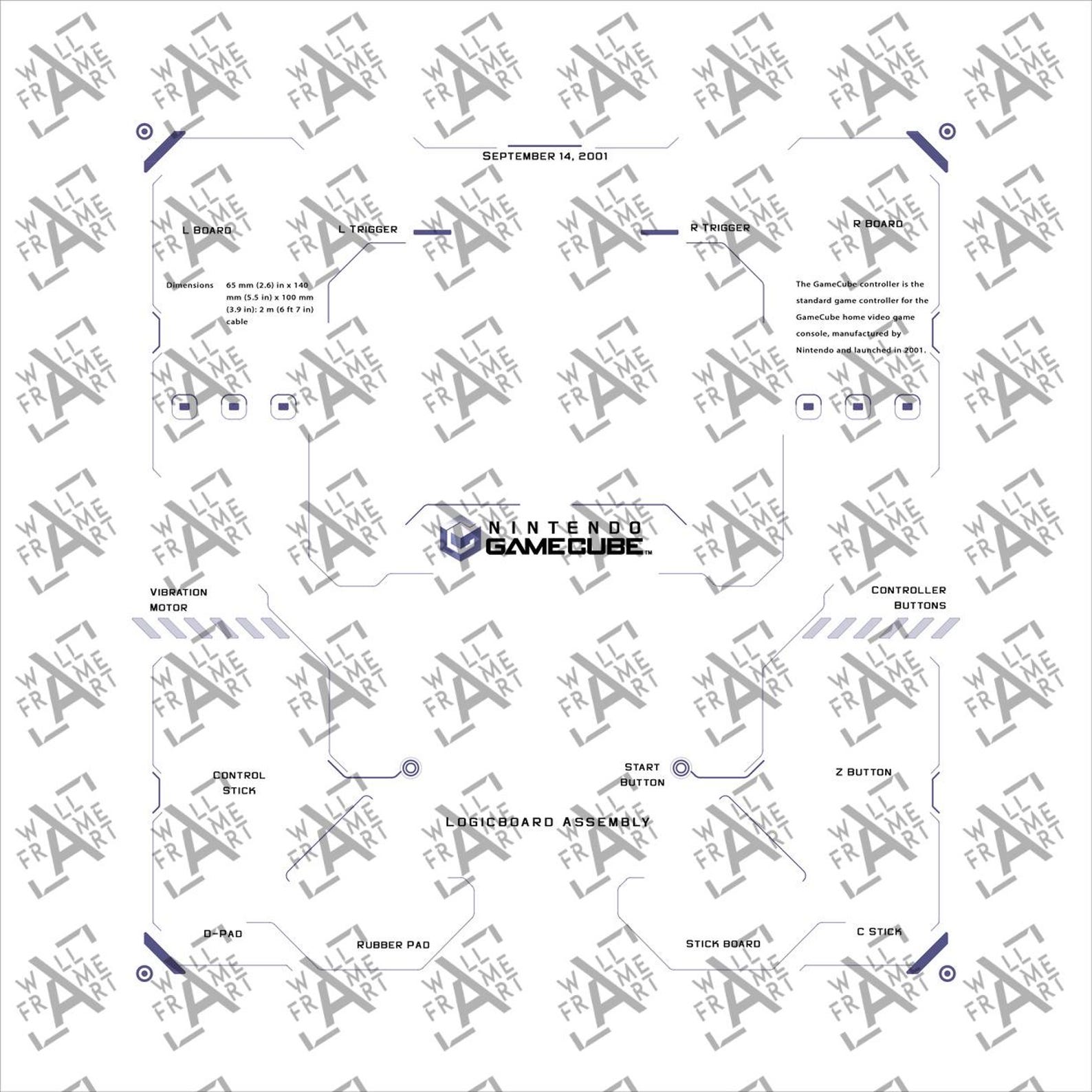 Nintendo Gamecube Teardown Digital Template - Etsy