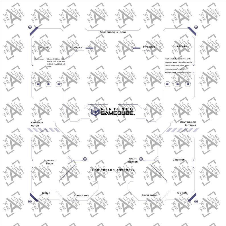 Nintendo Gamecube Teardown Digital Template - Etsy