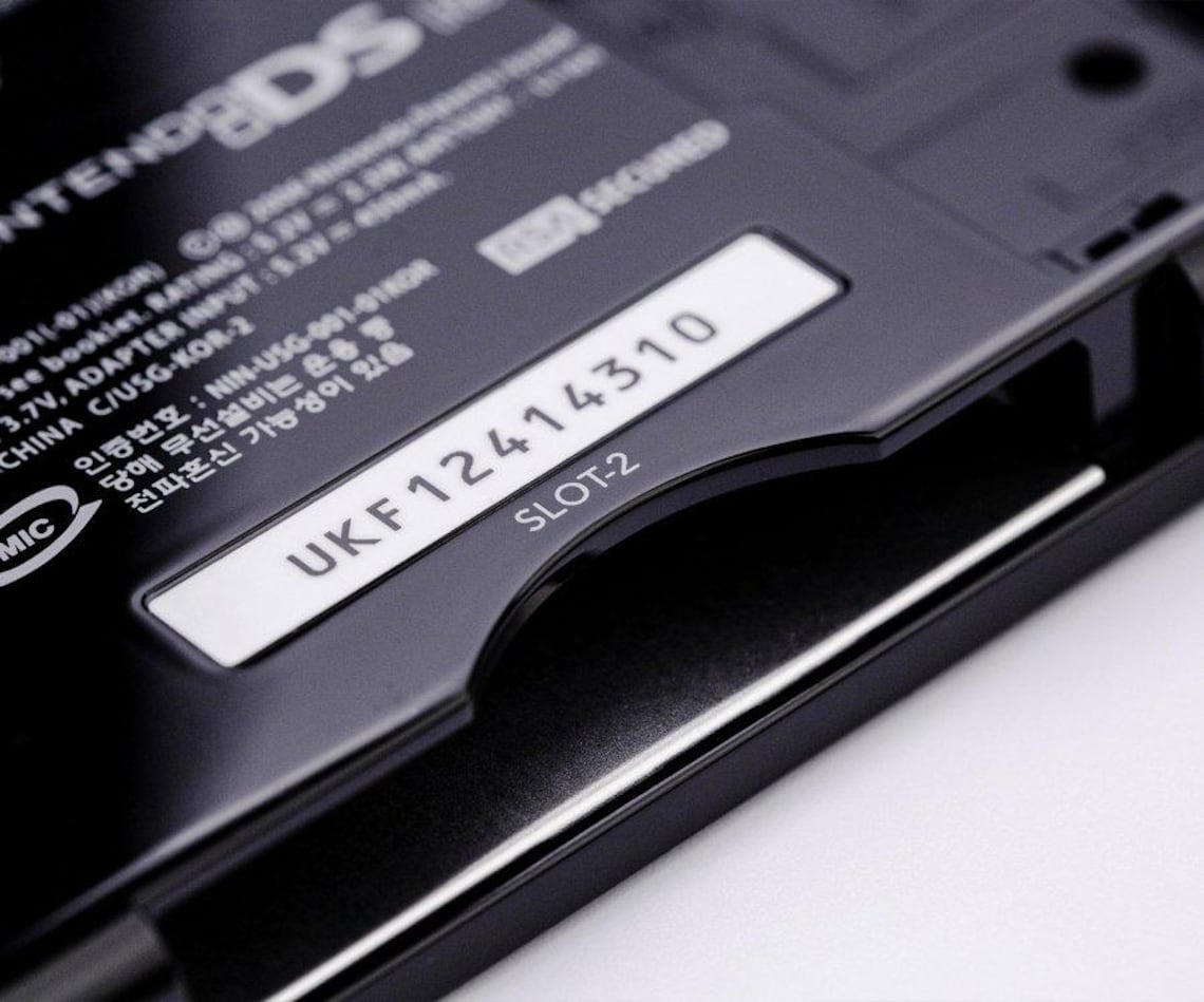 Nintendo NDS Lite Teardown Digital Templates (black & White Versions ...