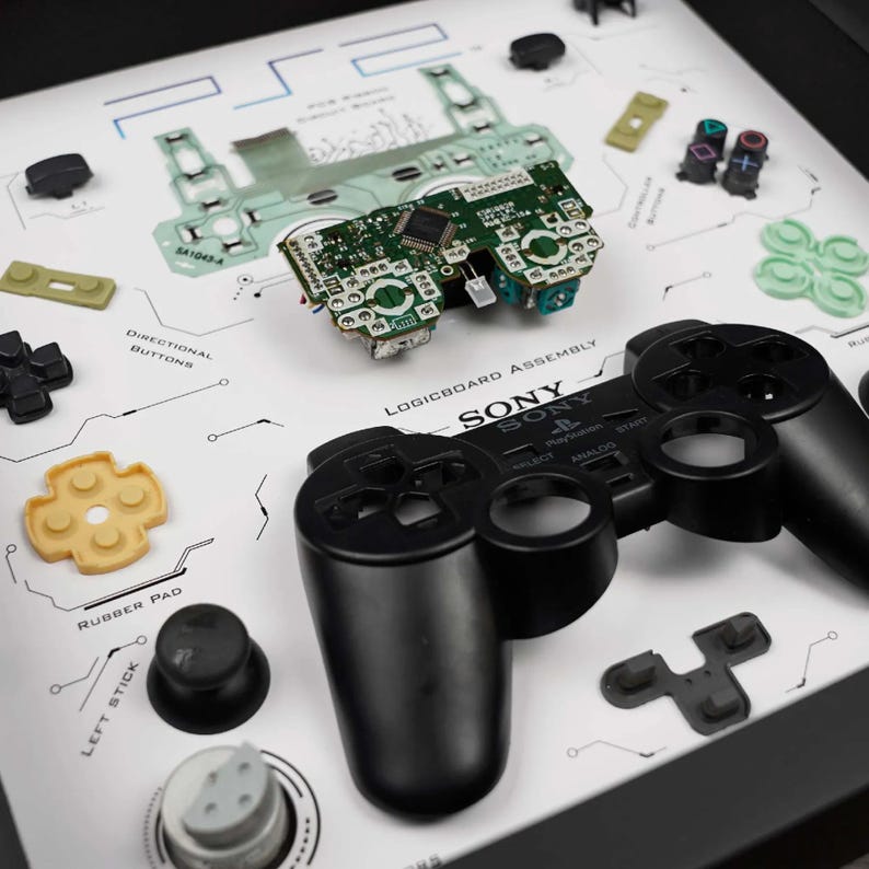 Sony Playstation Dualshock 2 Teardown Digital Template - Etsy