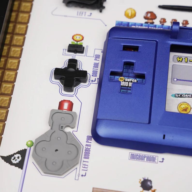 Nintendo DS Teardown Digital Template (+3D New Super Mario Bros Version ...