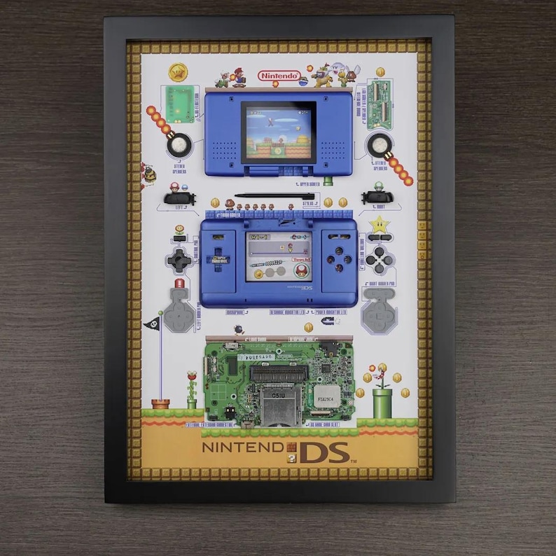 Nintendo DS Teardown Digital Template (+3D New Super Mario Bros Version ...
