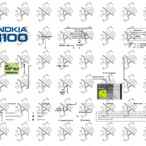 Nokia 1100 Teardown Digital Template - Etsy