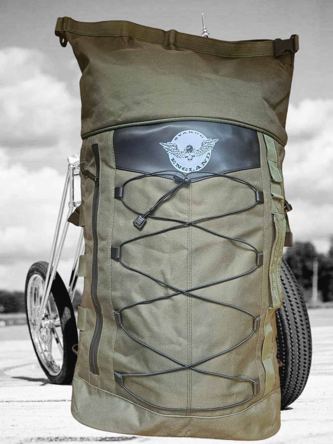 Svarog England Sissybar Luggage Chopper Motorcycle Chopper Harley ...