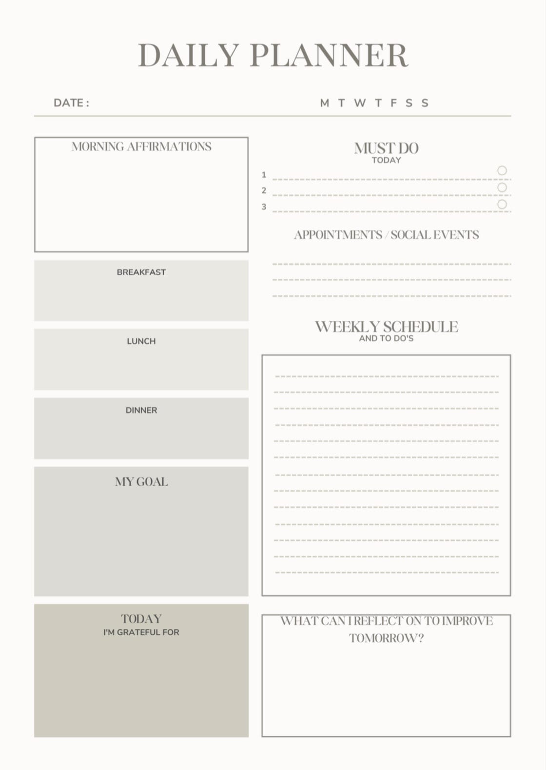 Digital Day Planner - Etsy